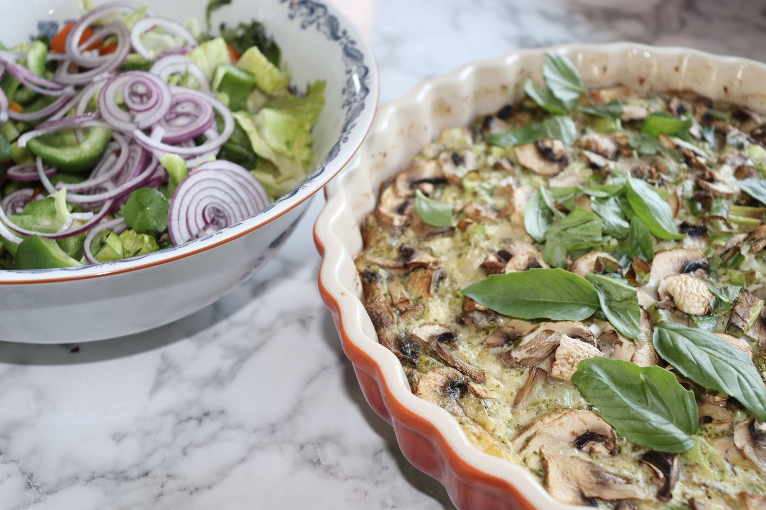 LagatOchKlart | Pesto Frittata med svamp